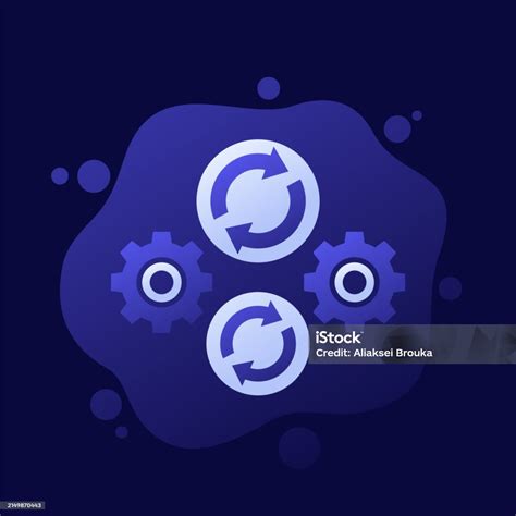 Iteration Iterative Process Icon Vector Design Stock Illustration Download Image Now Motion