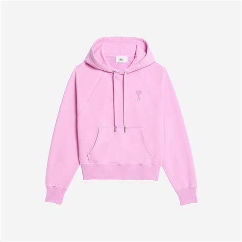 아미 톤온톤 하트 로고 후드 캔디 핑크 캔디 핑크 Ami Kream