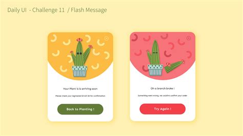 Challenge 11 Flash Message DailyUI On Behance