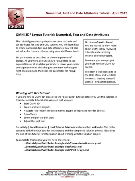 attributes gedco pdf menu computing button computing