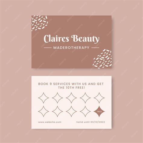 로열티 카드 디자인 서식 파일 무료 벡터