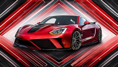 역동적인 환경 속의 매끈한 빨간색 스포츠카 스포츠카 빨간 차 슈퍼카 배경 일러스트 및 사진 무료 다운로드 Pngtree