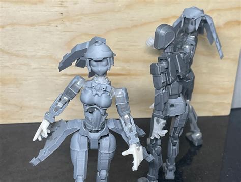 Sisters 13 Printable Jointed Figurine Mecha Girl Variance Of Dummy 13 R 3dprinting