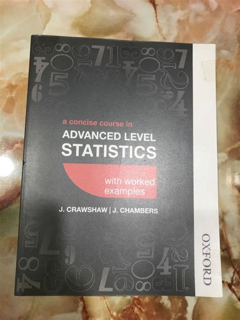 A Concise Course In Advanced Level Statistics With Worked Examples