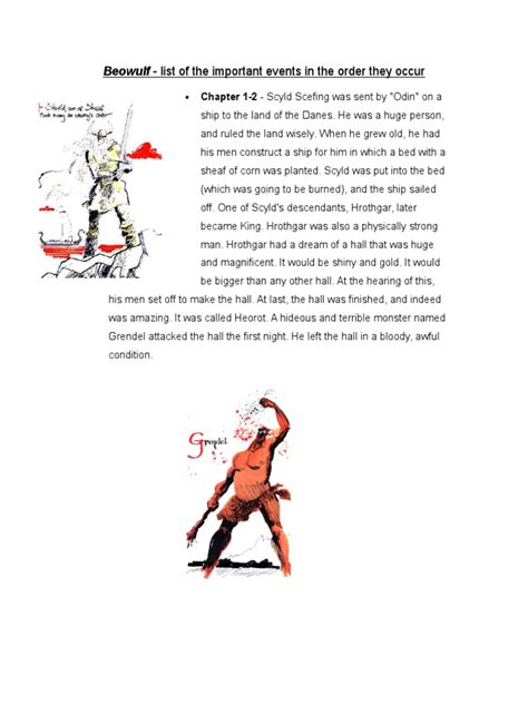 beowulf summary