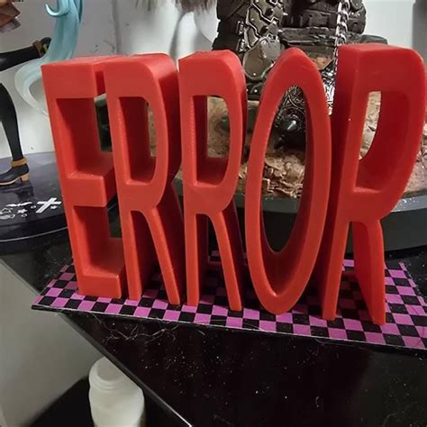 Gmod Source Error Prop 3d Printed Garrys Mod Developer Error Replica Gamer T Half Life