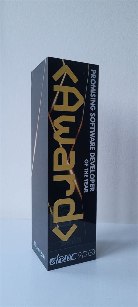 Announcing Our Newest Award Most Promising Software Developer Of The Year — Dresscode