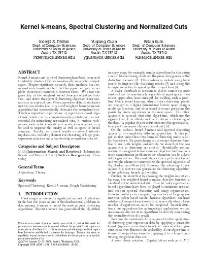 kernel k means spectral clustering and normalized cuts