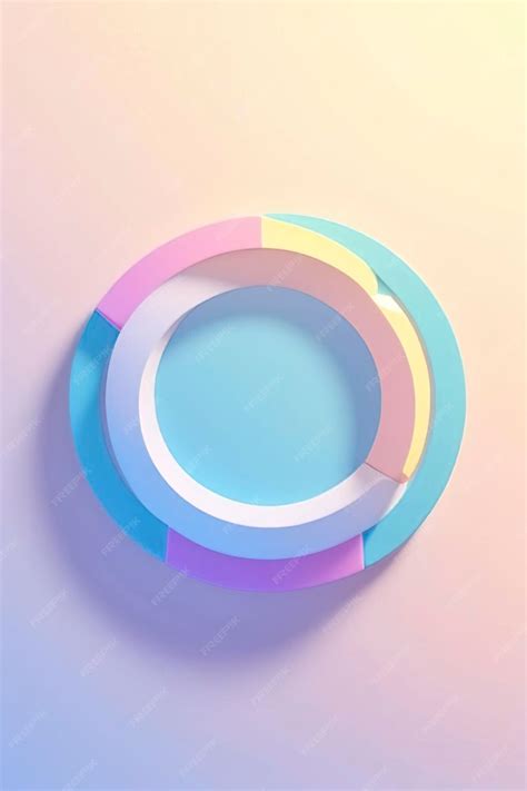 Premium Ai Image Geometric Loop Shapes 3d Icon