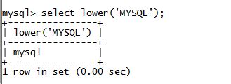 MySQL LOWER 函数语法参数返回及代码示例语法参数返回及代码示例 立地货
