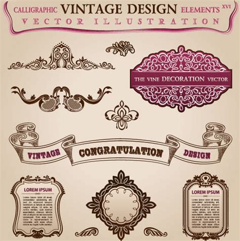 빈티지 클래식 테두리 벡터 Eps Uidownload
