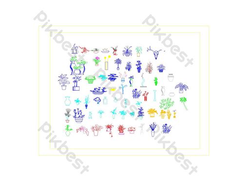 CAD Elevation Tree Daquan Picture Decors D Models DWG Free Download Pikbest