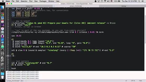 Livecoding Music With Tidal Haskell Youtube