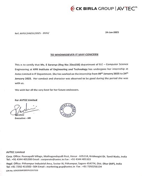 Internship Learningexperience Techinternship Avtech Cloudcomputing