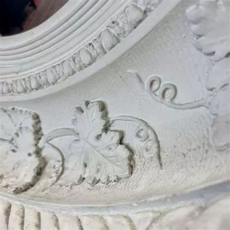 Large Scale Convex Plaster Mirror In Antique Bathroom Mirrors