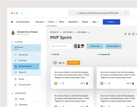 Jira Software Dashboard Redesign Behance
