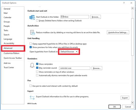 Come Aprire I Link In Outlook Con Un Altro Browser
