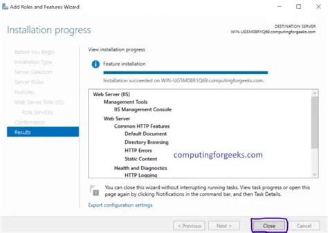 Configure IIS Web Server On Windows Server ComputingForGeeks