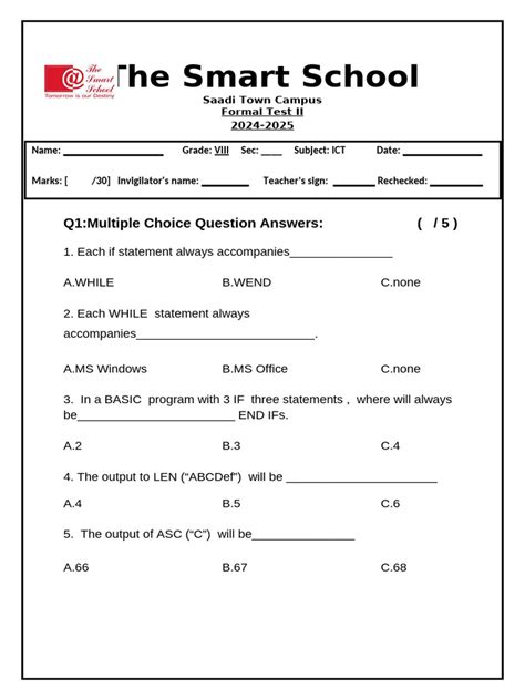 Class Viii Comp Pdf Computer Programming Computing