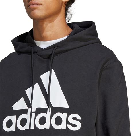 Sweatshirt Adidas Essentials Big Logo Hoodie Black White Fútbol Emotion