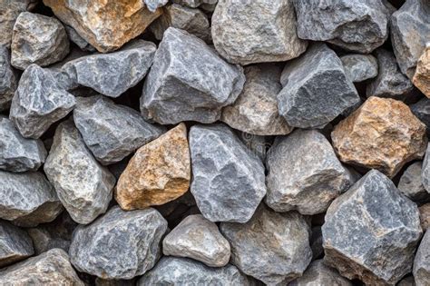 Pile Of Dark Rocks With Textured Surface Neural Network Ai Generated Stock Image Image Of