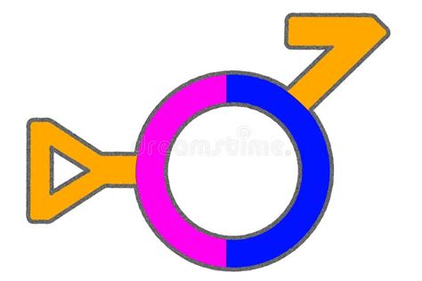 Silhouette Vector Image Of Male And Female Gender Symbol Isolated On