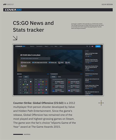 CS GO Stats Tracker Behance