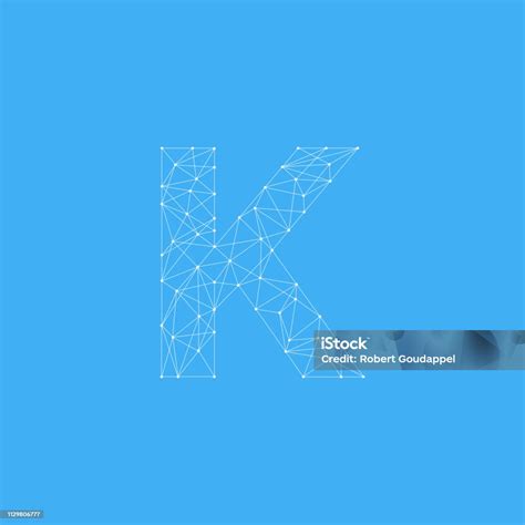 벡터 로고 편지 K 도트 라인 상세 개념에 대한 스톡 벡터 아트 및 기타 이미지 개념 개념과 주제 기술 Istock