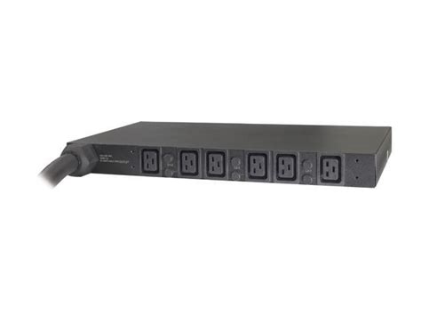 Apc Rack Mount Pdu Basic 208v 50a Three Phase Pdu 6 Outlets 1u Horizontal Rackmount Ap7516
