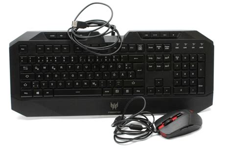 Acer Predator Sk 9627 Wired Usb Gaming Keyboard Mouse Tastatur Maus 31 00