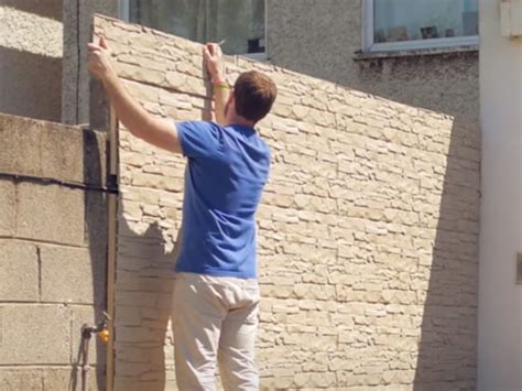 How To Install Garden Wall Cladding Celuplast Shop Online