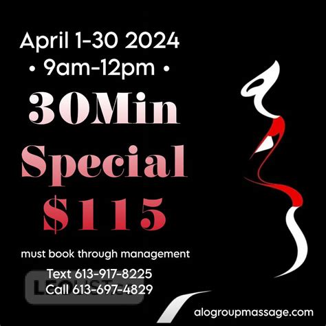 Fri • Alo • 4 Locations To Please You Ottawa South Eastern And Ottawa Female Massage Leolist