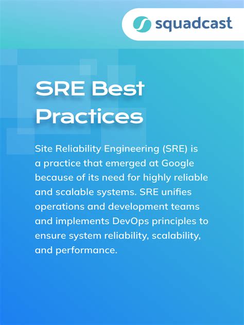 Sre Best Practices Download Free Pdf Service Level Agreement