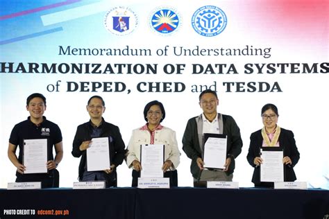 Deped Ched Tesda Ink Deal For Unified Learner Data System The Post