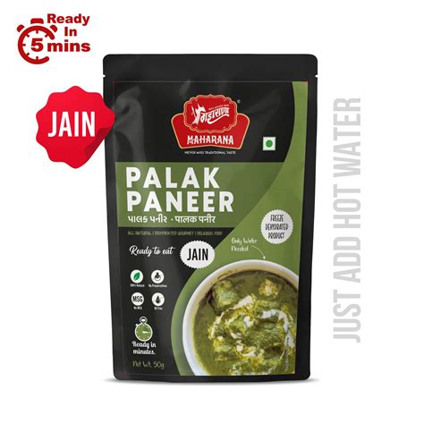 Jain Palak Paneer Maharana Foods