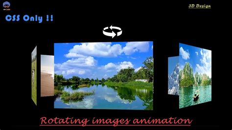 3d Rotating Images With Animation By Htmlandcss Only Website Html Css Youtube