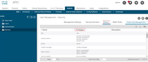 Privilege Level To Scan Cisco Nx Os Aci