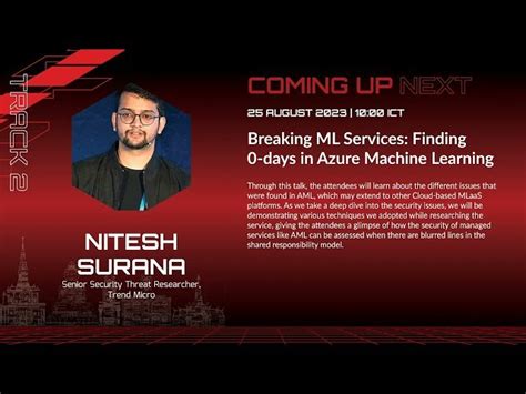 Free Video Breaking Ml Services Finding Zero Days In Azure Machine Learning From Hack In The