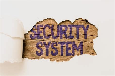 Sign Displaying Security System Business Overview System Designed To Detect Intrusion Or