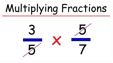 Multiplying Fractions Using Cancellation Math Review Youtube