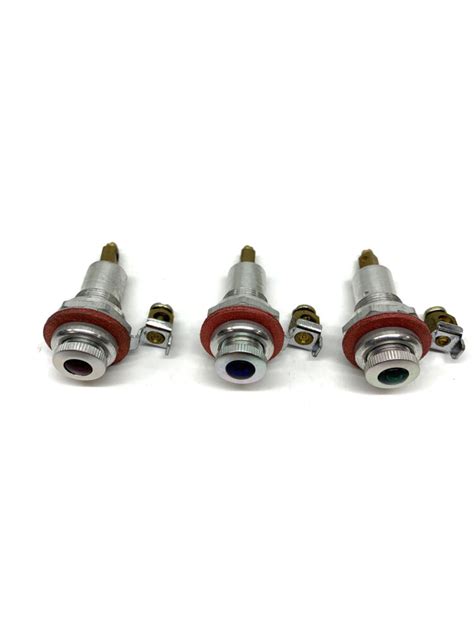 Dashboard Warning Light Set Three Lights In Red Green And Blue 356