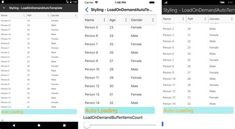 Xamarin Datagrid Documentation Load On Demand Telerik Ui For Xamarin