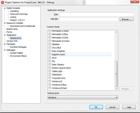 Delphi Cant See And Use Custom Vcl Style Stack Overflow