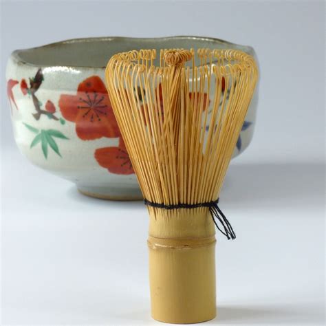 Japanese Matchawan Tea Bowl And Chasen Whisk T Set Yamacha Blossom