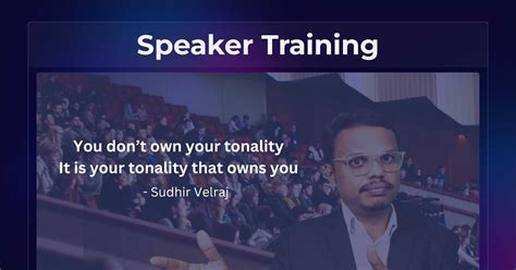 Speaker Training