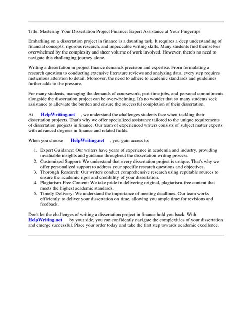 Dissertation Project Finance Pdf Investing Foreign Direct Investment