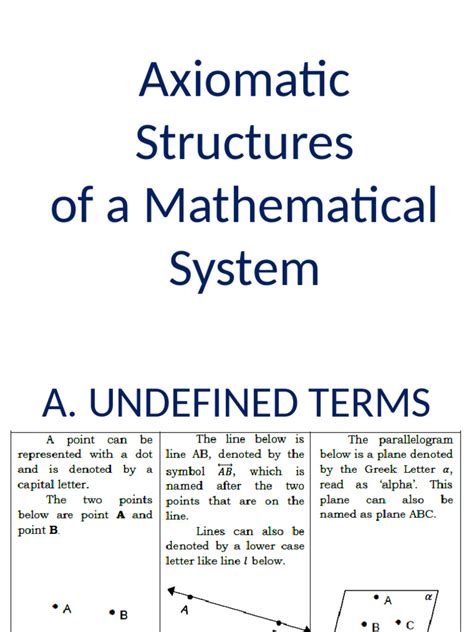 Axiomatic Structure Pdf Line Geometry Triangle