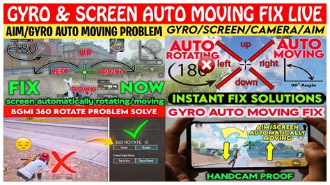 Gyro Auto Moving Issue Fix Live Fix Gyro Delay And Auto Moving Issue In