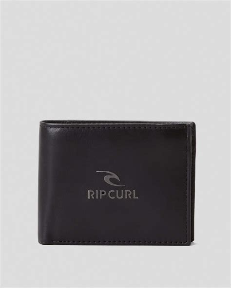 Rip Curl Corpowatu Rfid 2 In 1 Leather Wallet In Black Free Shipping