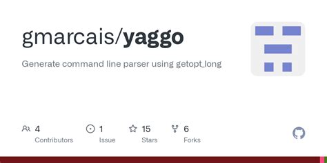 Github Gmarcaisyaggo Generate Command Line Parser Using Getoptlong
